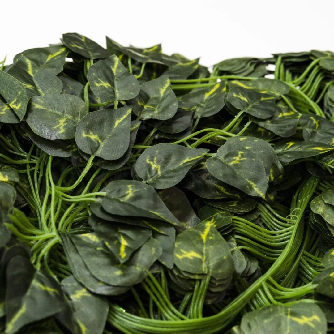 Enredadera Artificial Hoja Grande Corazon 12 Tiras De 2,20mt - Abete