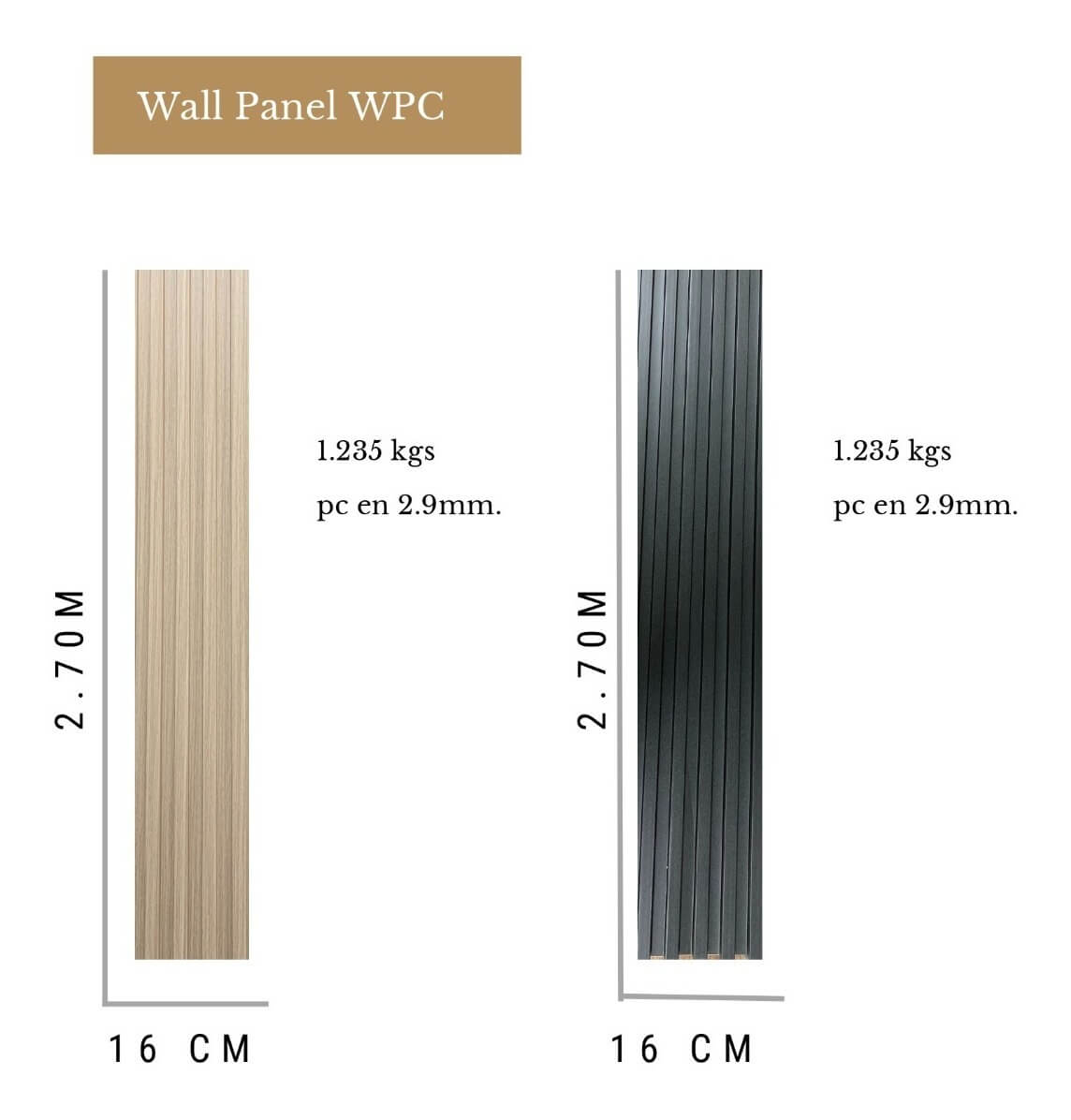 Revestimiento De Pared Wall Panel Wpc Simil Madera Interior - Abete