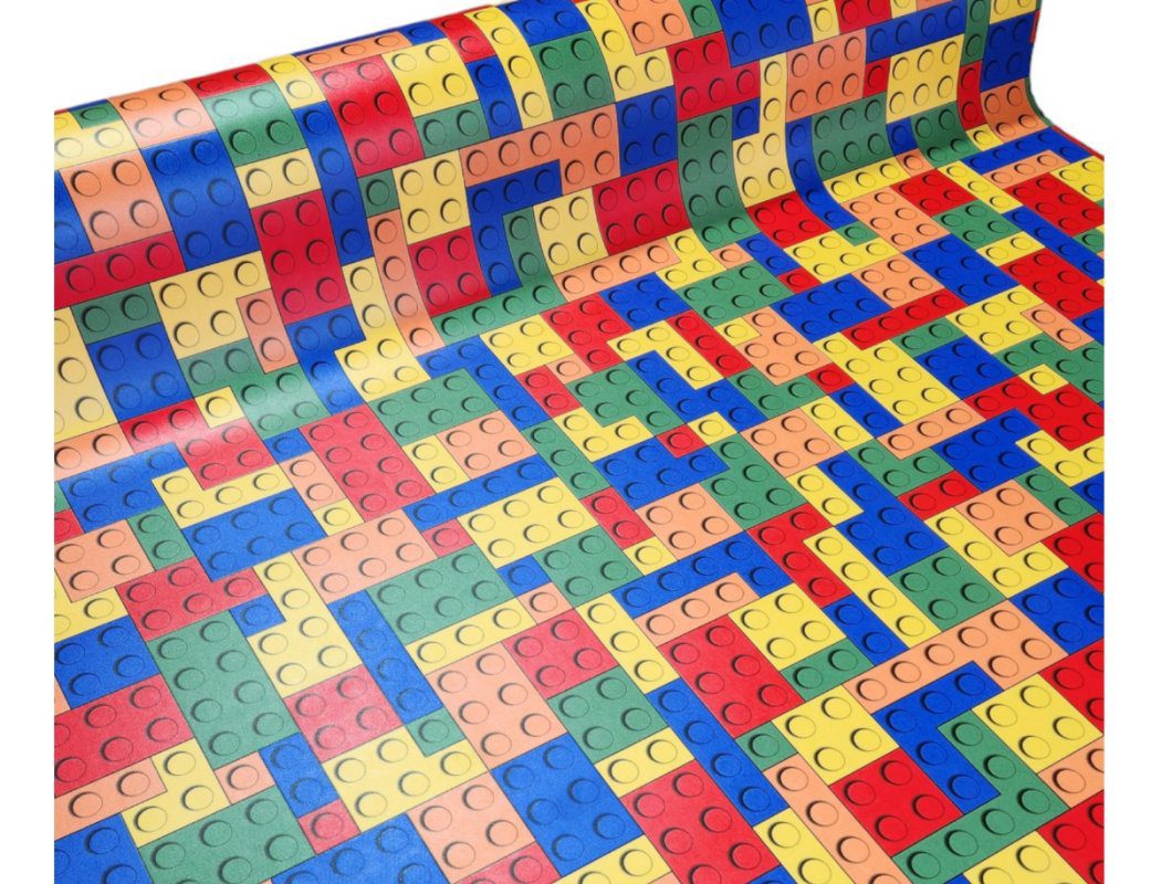 Piso Vinilico Alfombra En Rollo Infantil Rasti Ladrillo 3mm - ABETE ...