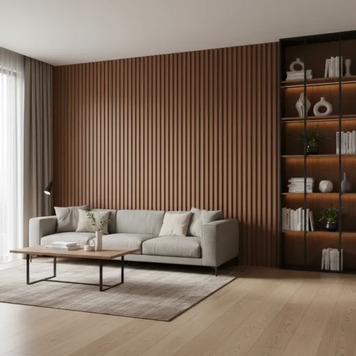 Revestimiento De Pared Wall Panel Wpc Simil Madera Interior Nogal ...